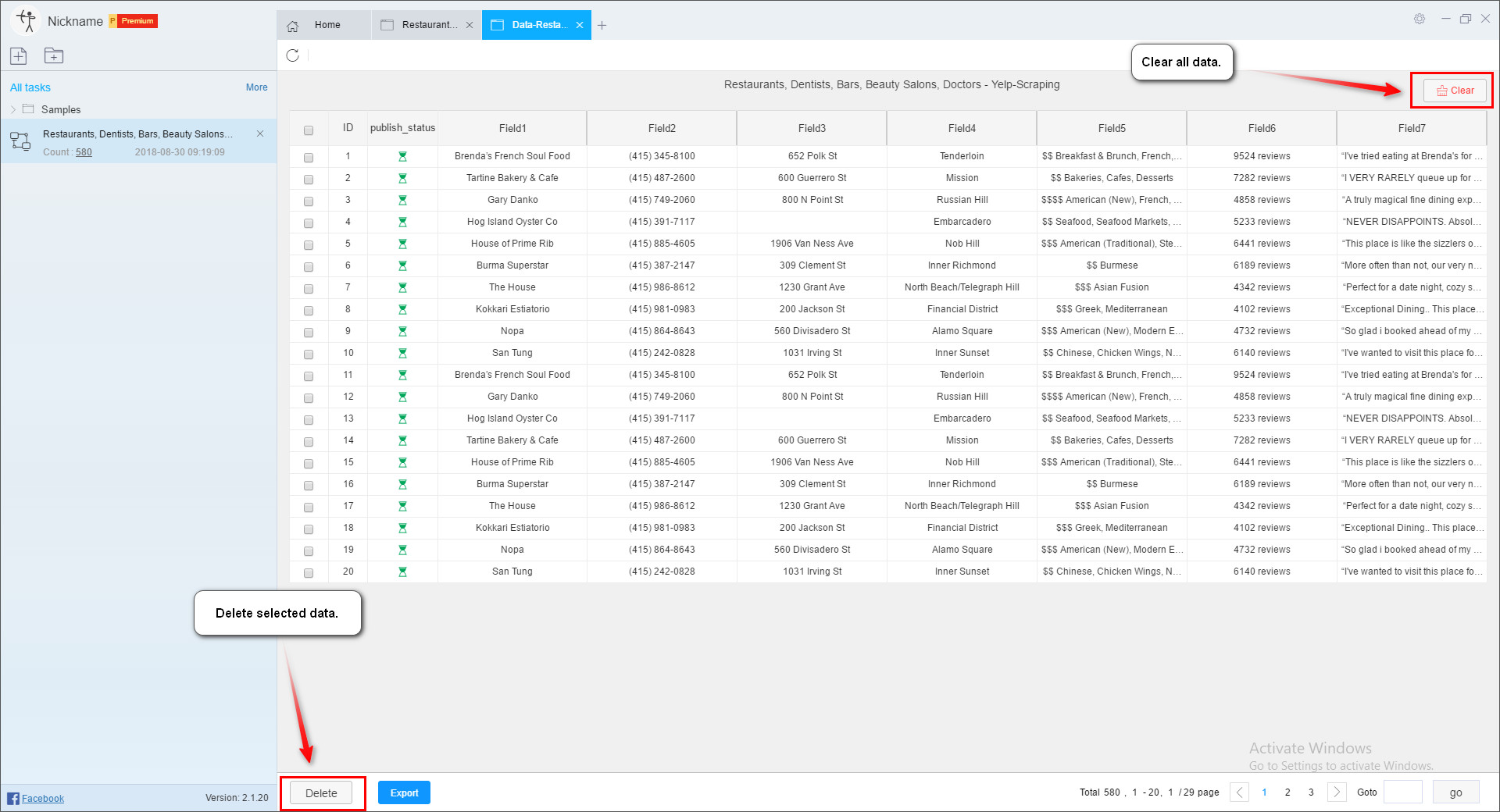 Resources - Flowchart Mode - How to view the extraction results and clear the extracted data ...