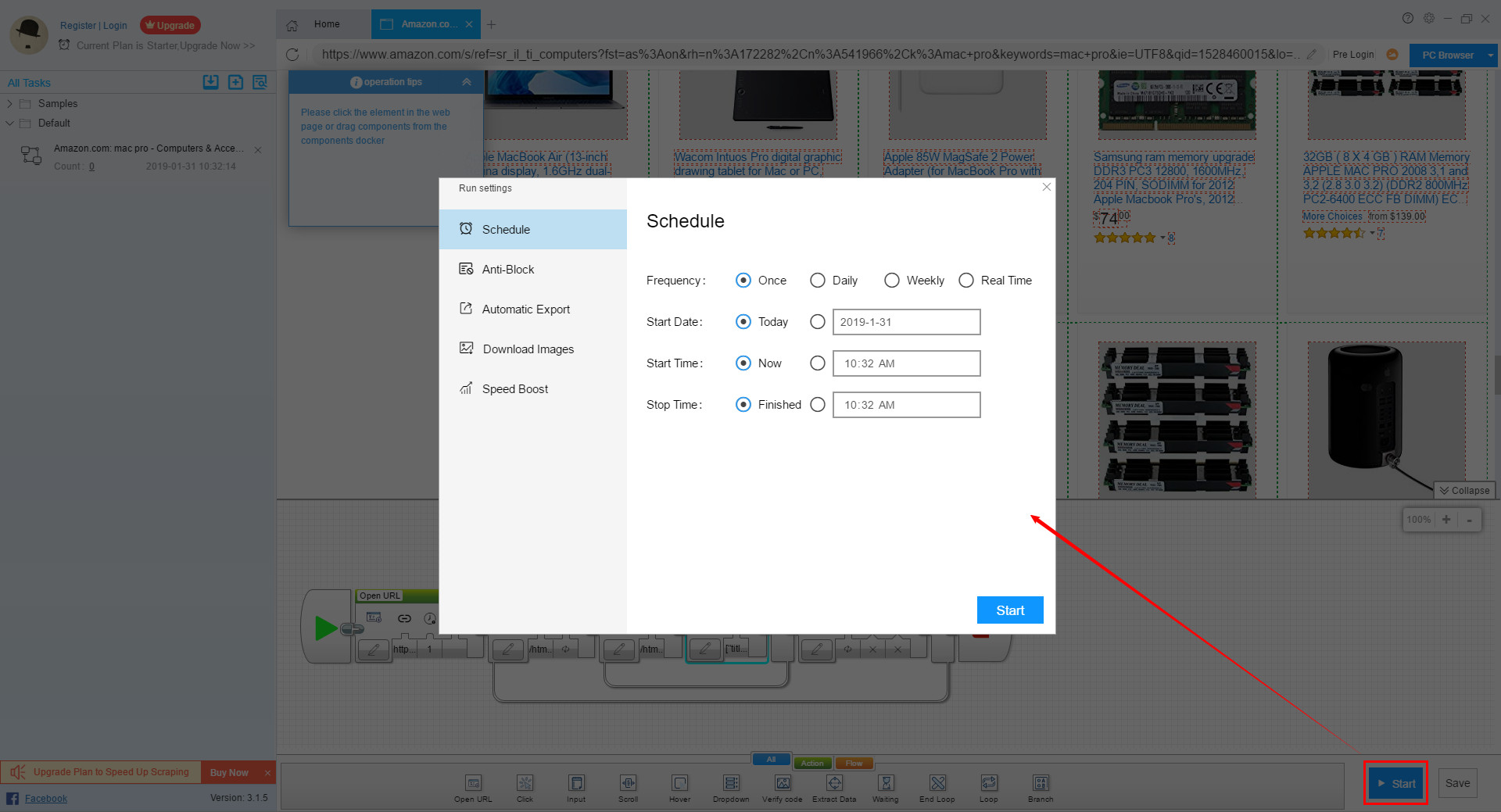 Resources - Smart Mode - Basic operational procedures - ScrapeStorm
