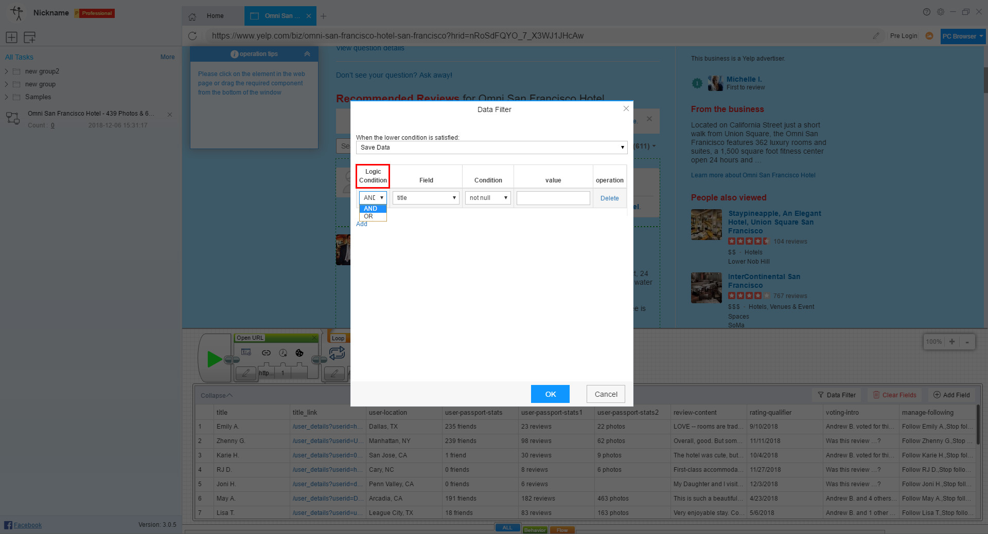 Resources - Flowchart Mode - How to filter data - ScrapeStorm
