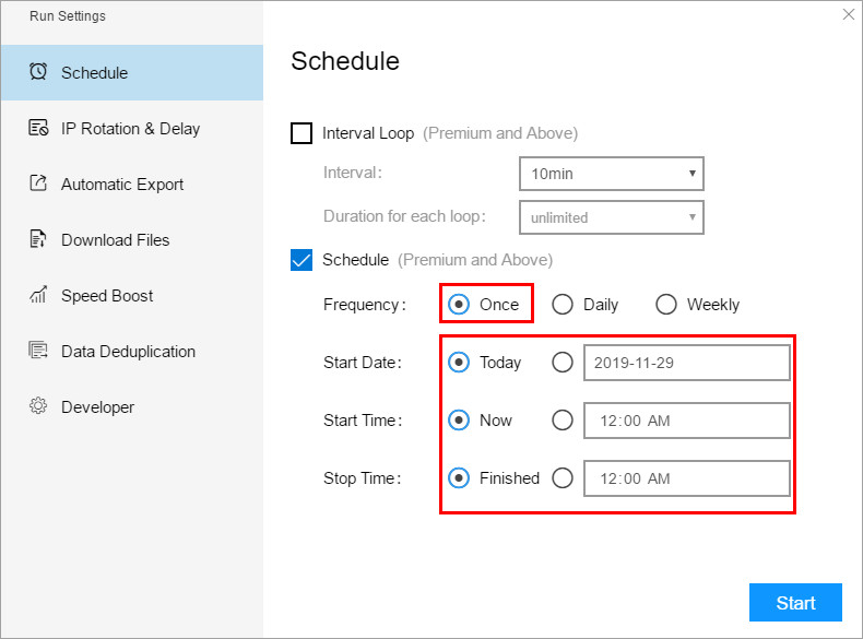 Resources - Flowchart Mode - What is Schedule function - ScrapeStorm