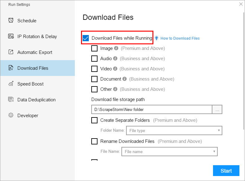 Resources - Flowchart Mode - How to configure the scraping task ...