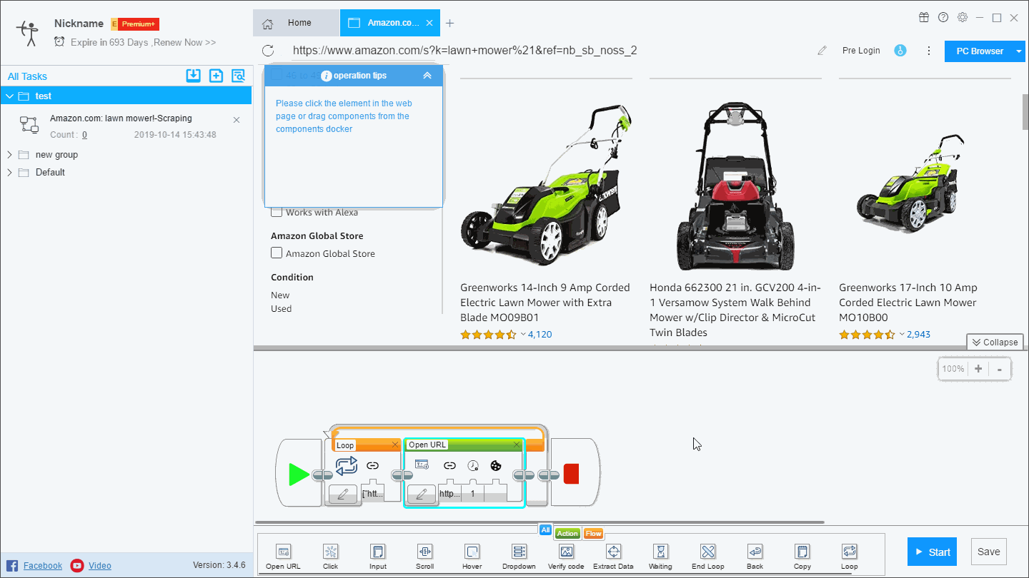 Resources - Flowchart Mode - How to create a flowchart mode task - ScrapeStorm