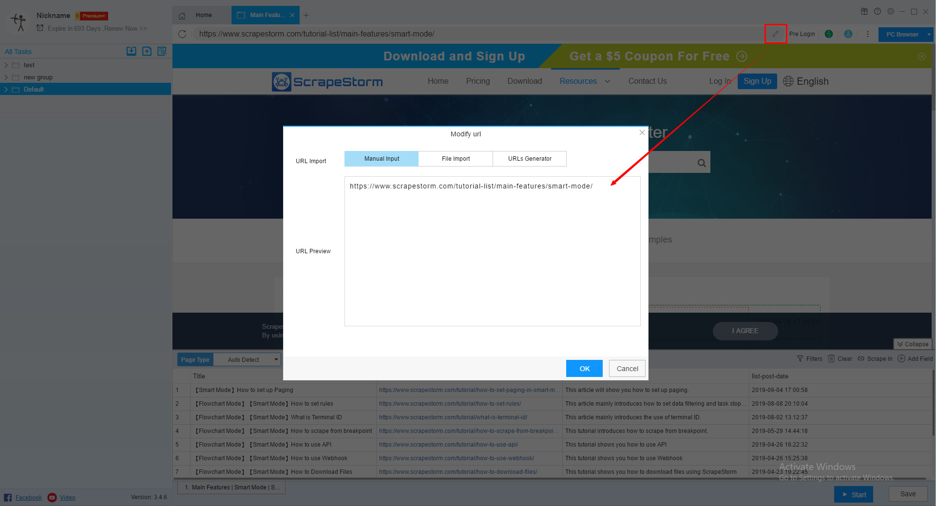 Resources - Smart Mode - Introduction to the task editing interface ...