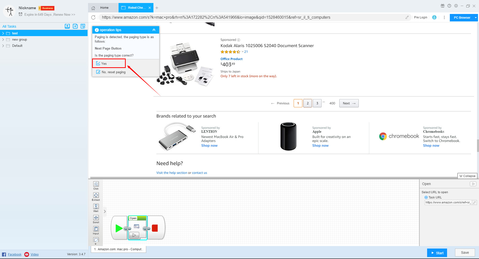 Resources - Flowchart Mode - How to scrape a list page - ScrapeStorm