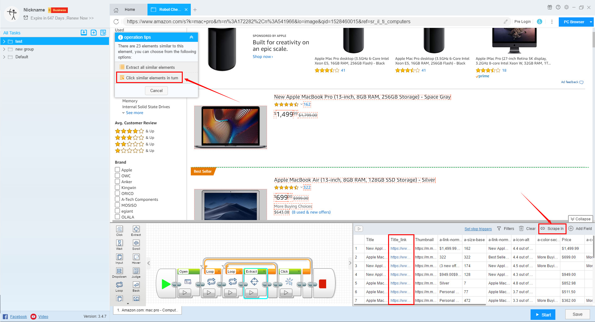 Resources - Flowchart Mode - Basic operational procedures - ScrapeStorm