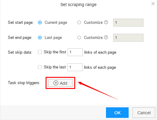Resources - Smart Mode - How to set scraping range - ScrapeStorm