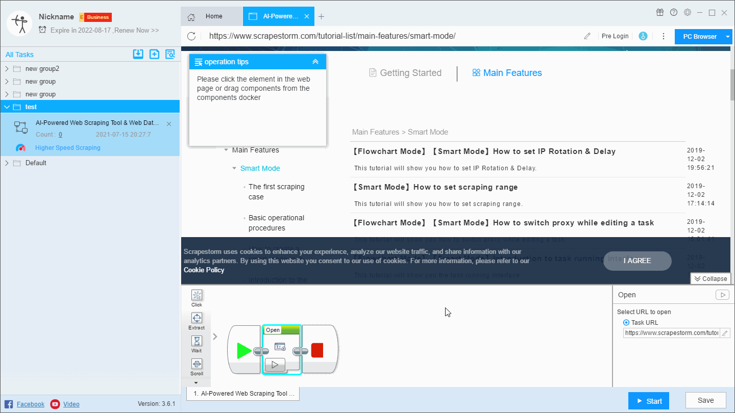 Resources - Flowchart Mode - How to scrape a list page & detail page ...