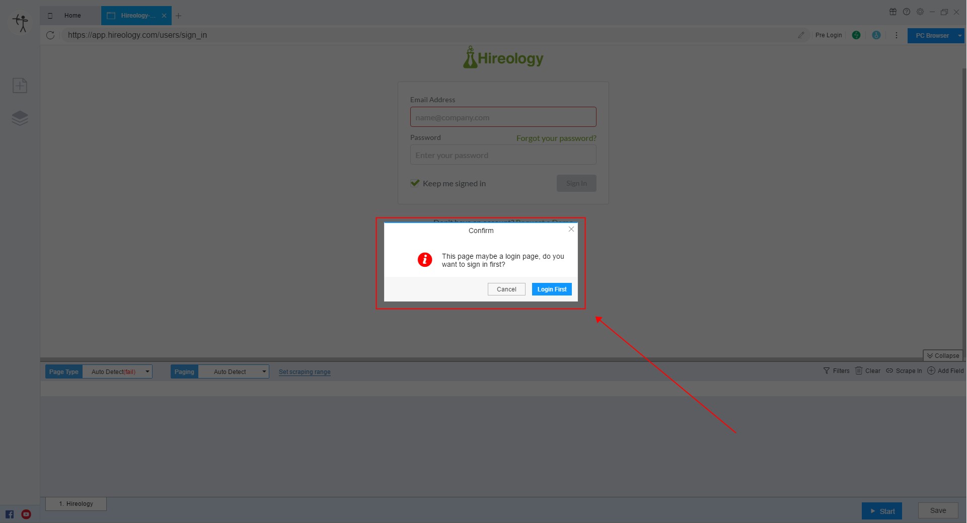The Role and Usage of Pre Login when Creating Tasks